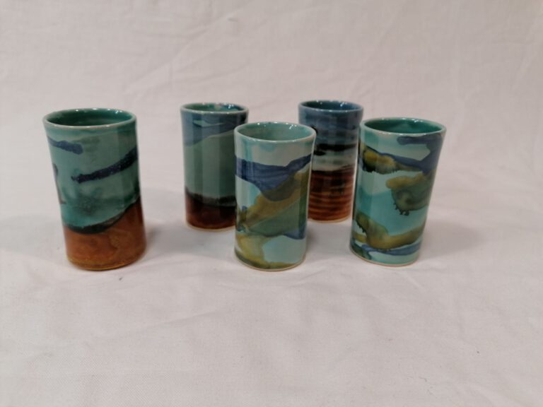 Ceramic shot glass - Bogdankeramik - unique handcrafted pottery