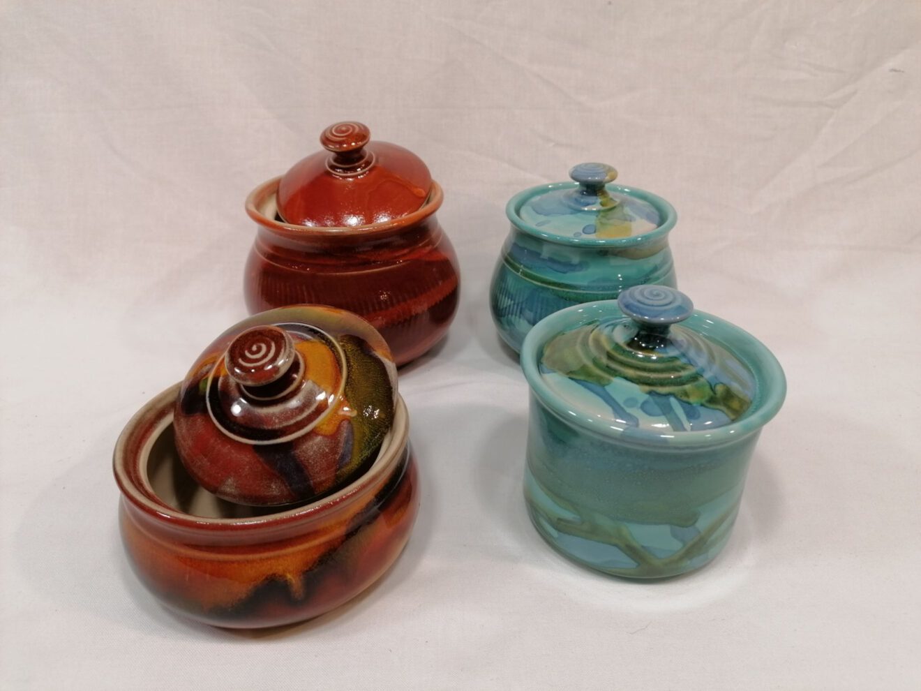 Ceramic food container with cover - Bogdankeramik - unique handcrafted ...